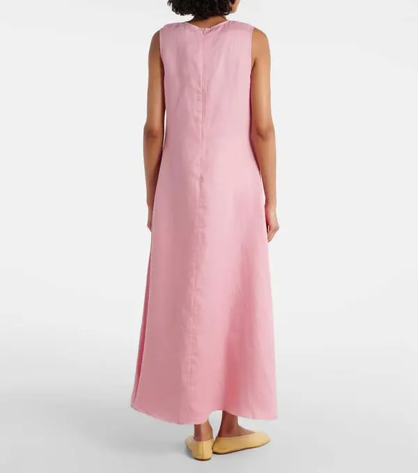Asceno Tallin Linen Midi Dress