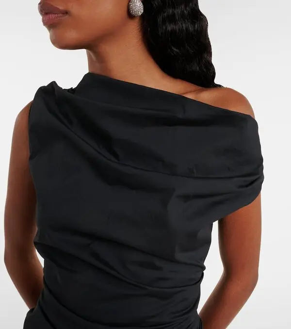 Staud Phare Ruched Mini Dress - Black