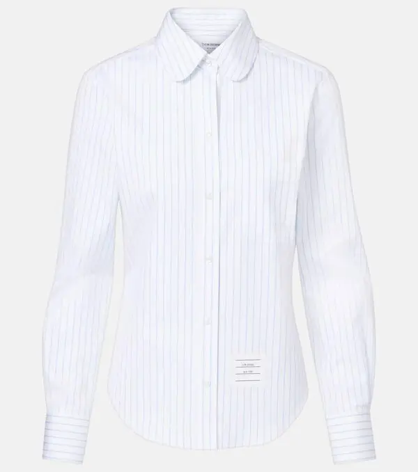Thom Browne Pinstripe Cotton Poplin Shirt