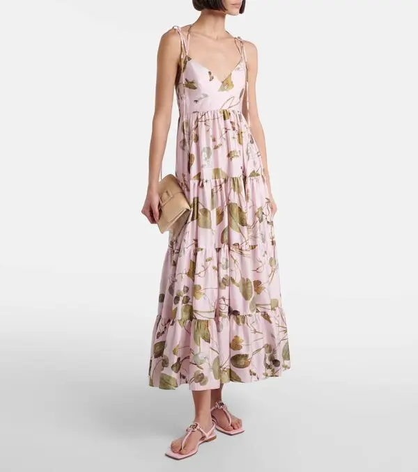 Erdem Printed Cotton Midi Dress