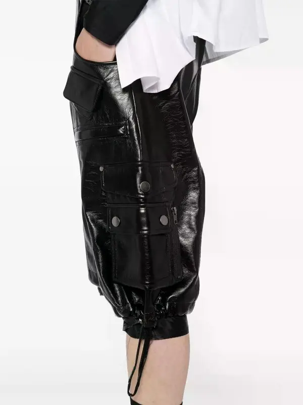 Martine Rose Leather Shorts
