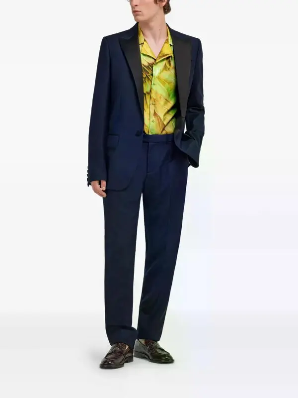 Roberto Cavalli Satin-trim Blazer