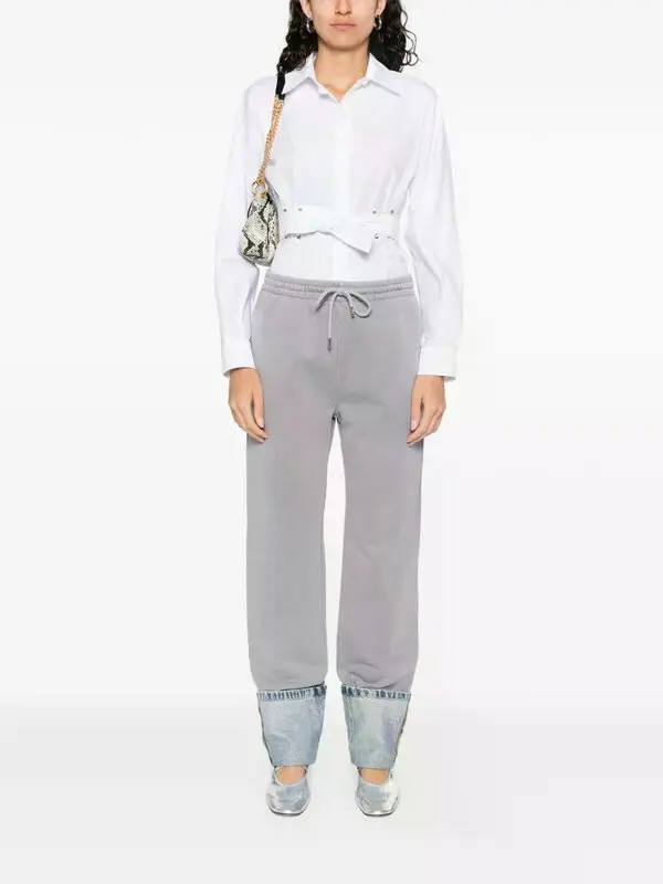 Moschino Denim-trim Trousers