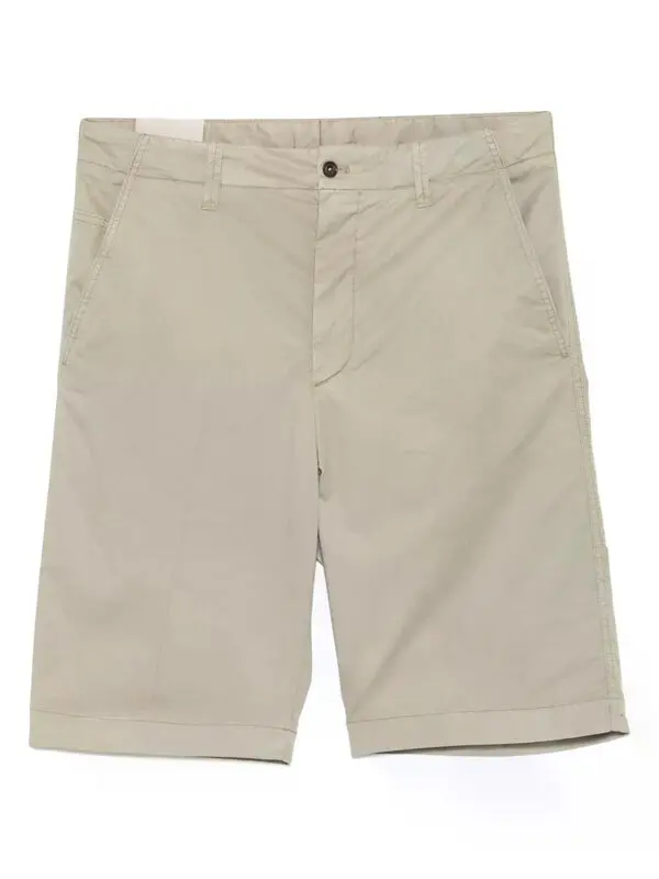 Corneliani Cotton-blend Shorts - Green
