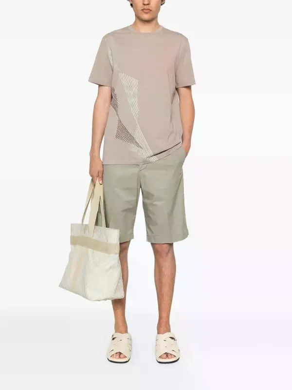 Corneliani Cotton-blend Shorts - Green