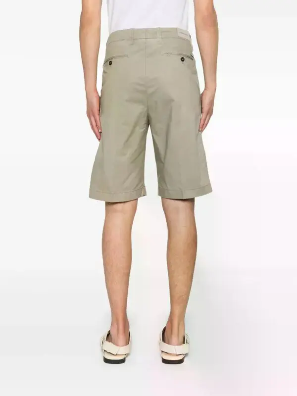 Corneliani Cotton-blend Shorts - Green