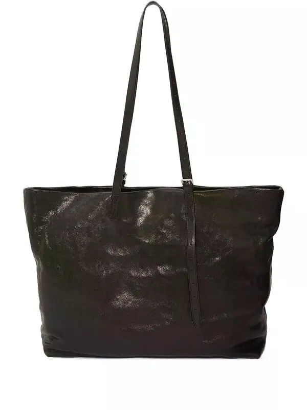 ANN DEMEULEMEESTER Leather Tote Bag - Black
