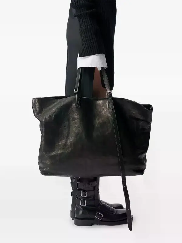 ANN DEMEULEMEESTER Leather Tote Bag