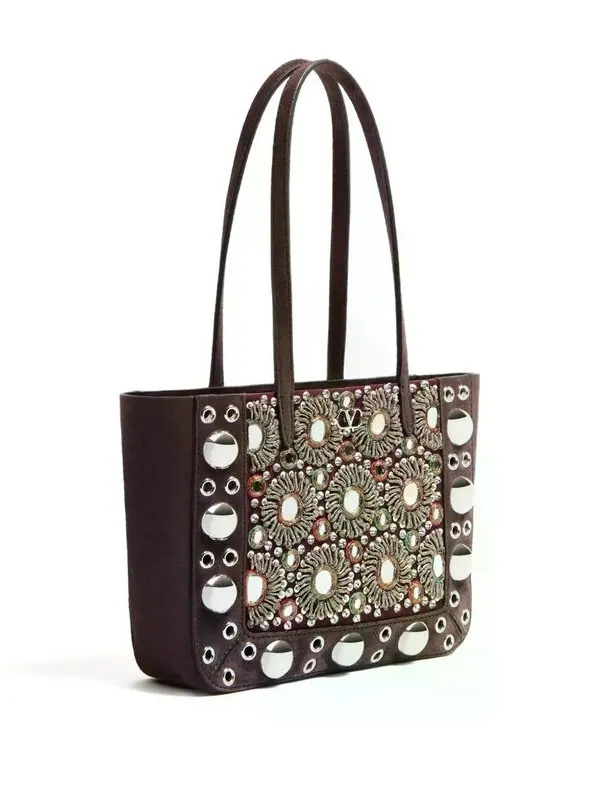Valentino Garavani Nellcôte Mini Tote - Brown