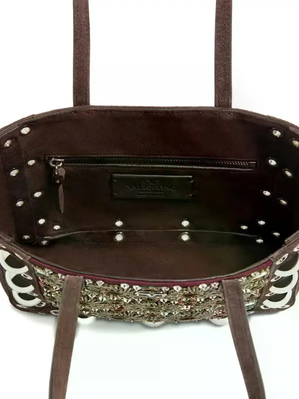 Valentino Garavani Nellcôte Mini Tote - Brown