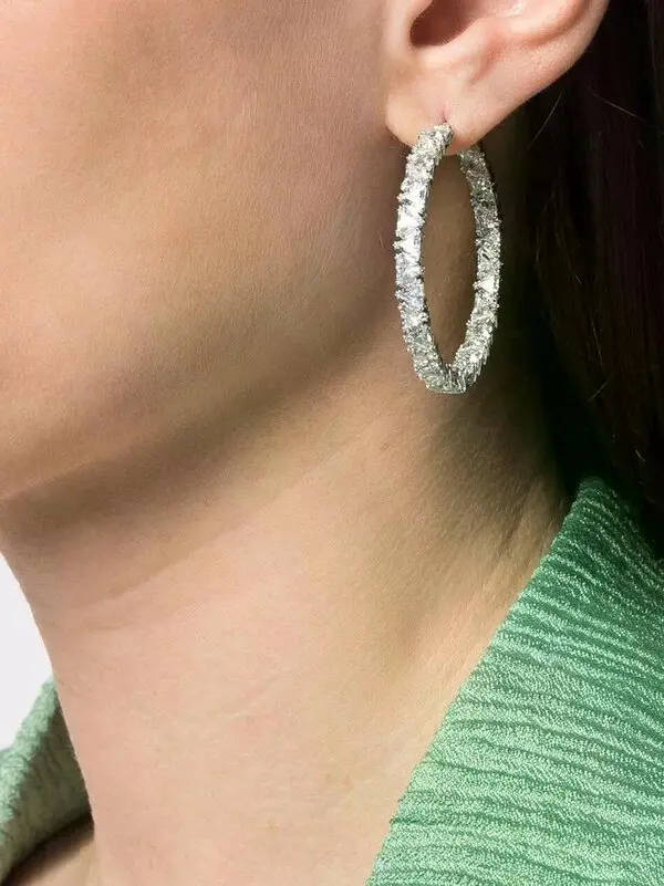 SWAROVSKI Matriz Hoop Earrings