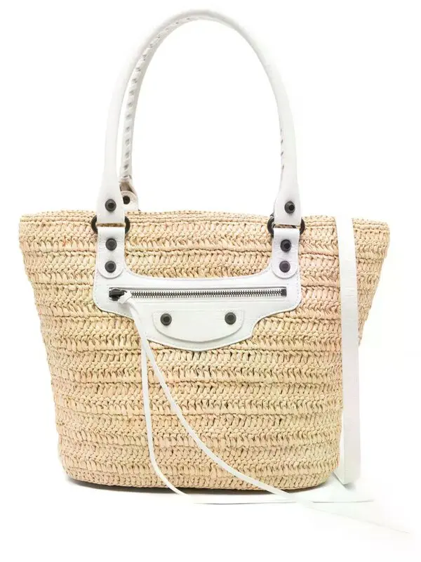Balenciaga Le City Basket Tote - Neutrals