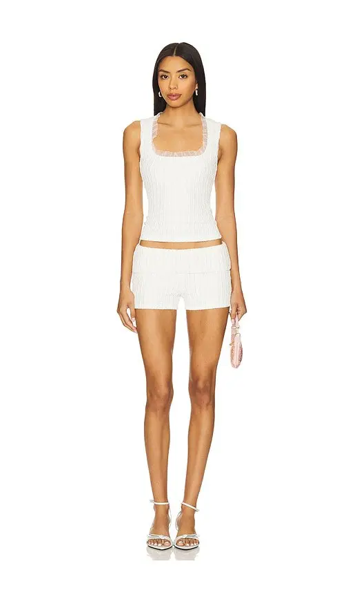 MORE TO COME Pamila Short Set - White