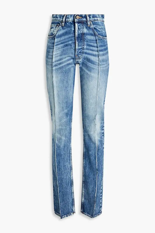 MAISON MARGIELA Faded High-rise Straight-leg Jeans
