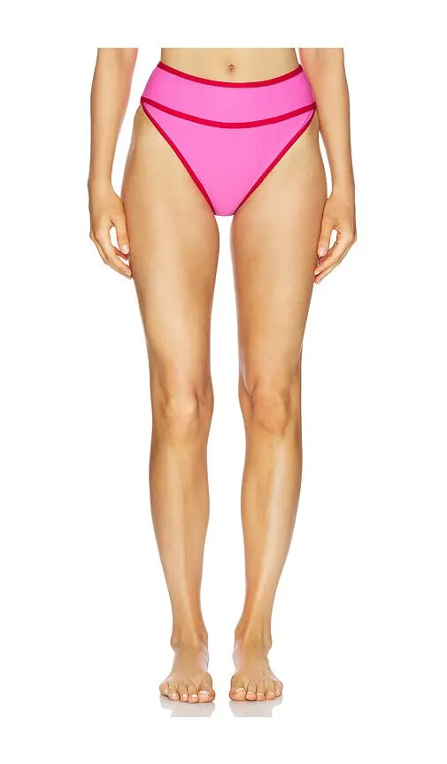 Beach Riot Carlotta Bikini Bottom - Electric Pink
