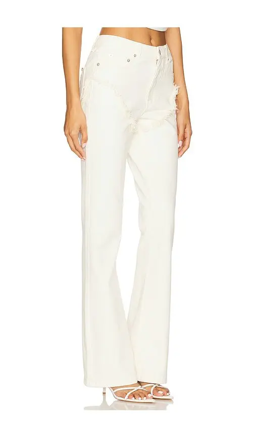 SEROYA Dahlia Frayed Bootcut Jeans