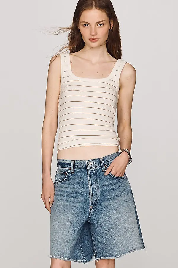 AGOLDE Indra Denim Bermuda Shorts - Journal