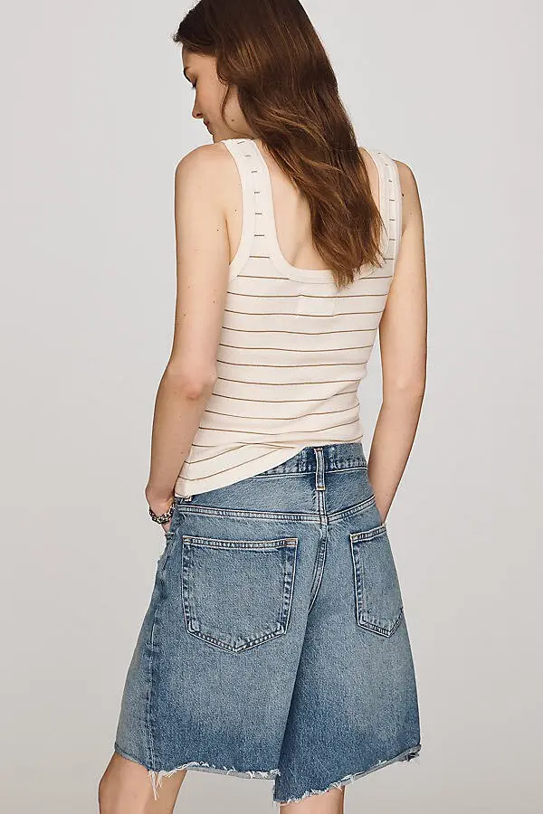 AGOLDE Indra Denim Bermuda Shorts - Journal