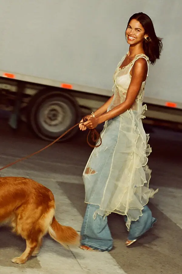 Good American High-rise Wide-leg Jeans