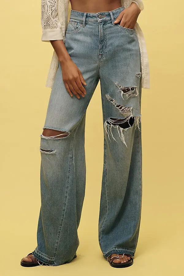 Good American High-rise Wide-leg Jeans