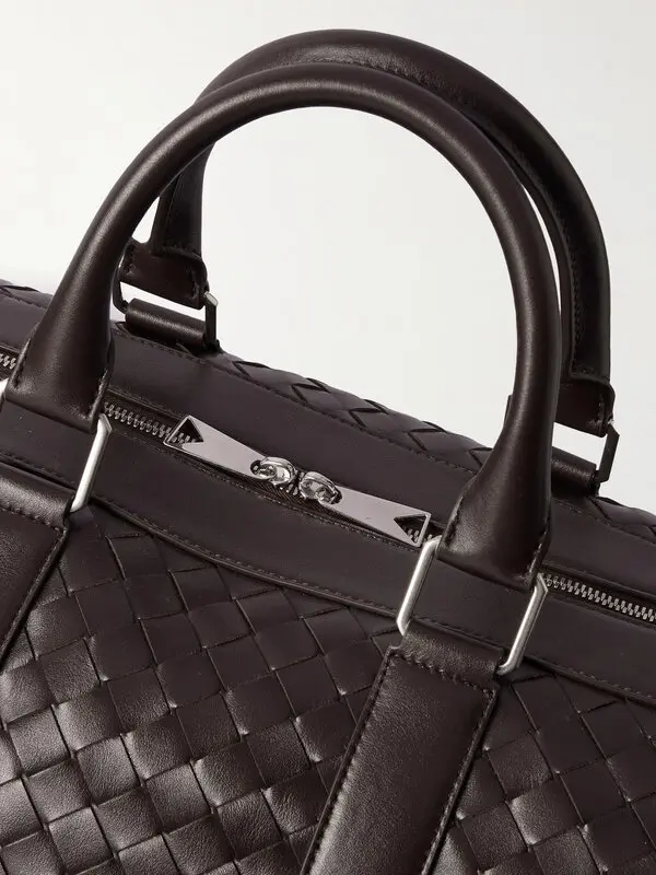 Bottega Veneta Intrecciato Leather Weekend Bag
