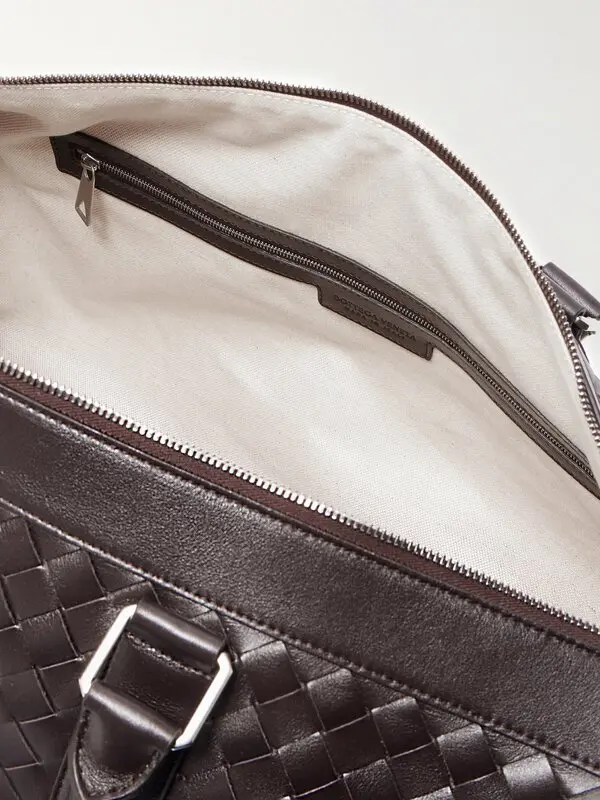 Bottega Veneta Intrecciato Leather Weekend Bag