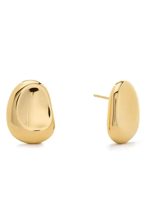 Monica Vinader Aria Stud Earrings - 18k Gold Vermeil