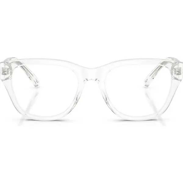 DIESEL® 53mm Square Optical Eyeglasses - Shiny Cristal/ Demo