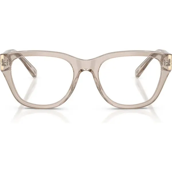 DIESEL® 53mm Square Optical Eyeglasses - Transparent Taupe/demo