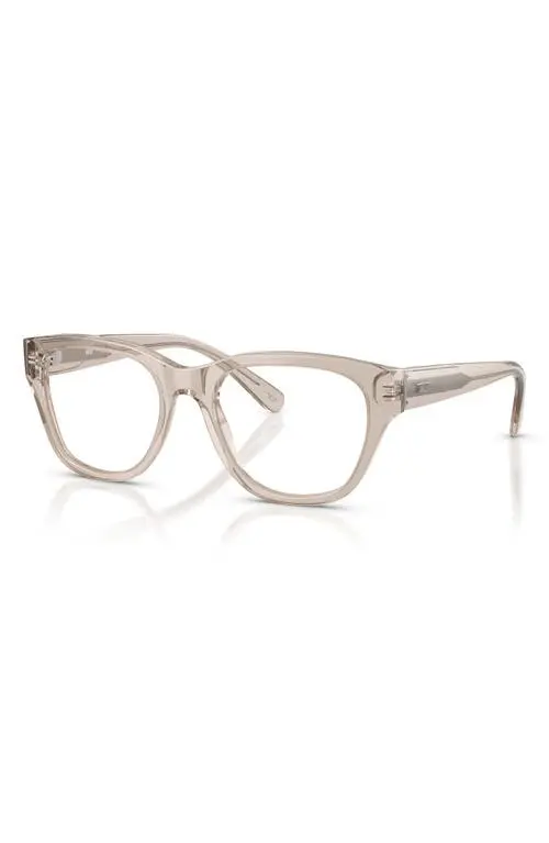 DIESEL® 53mm Square Optical Eyeglasses - Transparent Taupe/demo