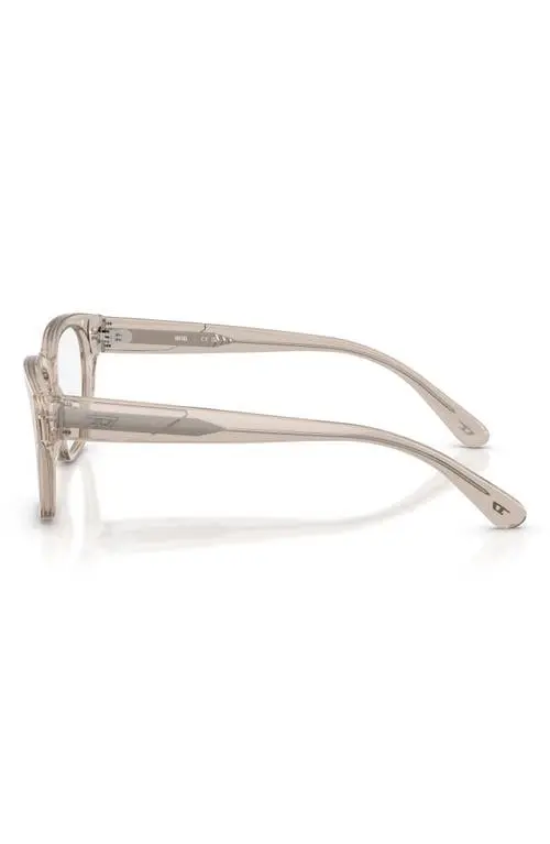 DIESEL® 53mm Square Optical Eyeglasses - Transparent Taupe/demo
