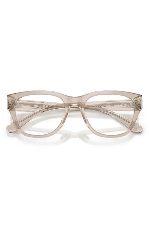 DIESEL® 53mm Square Optical Eyeglasses - Transparent Taupe/demo