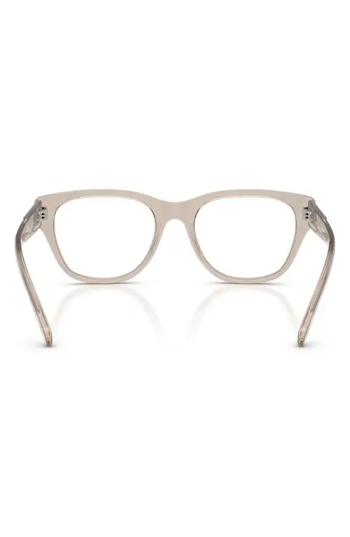 DIESEL® 53mm Square Optical Eyeglasses - Transparent Taupe/demo