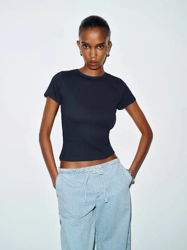 REFORMATION Lucas Pointelle Top - Blue