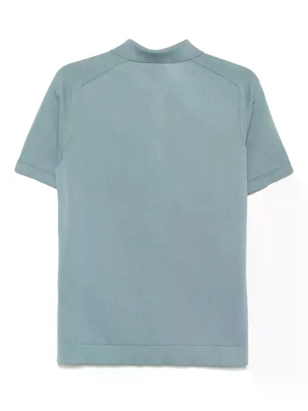Corneliani Knit Polo Shirt - Blue