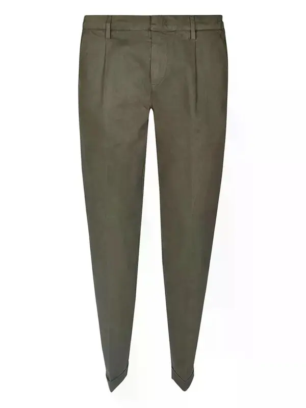 FAY Pleat-detail Trousers - Green