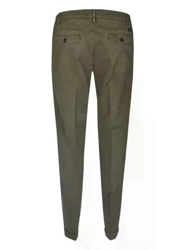 FAY Pleat-detail Trousers - Green