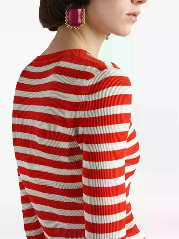 Dolce & Gabbana Striped Cardigan - Red