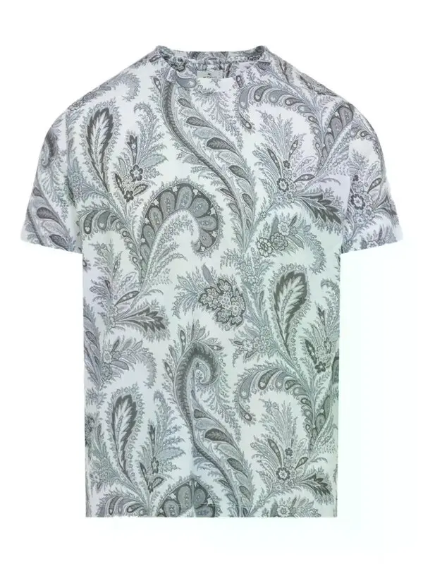 Etro Paisley-print T-shirt - Grey