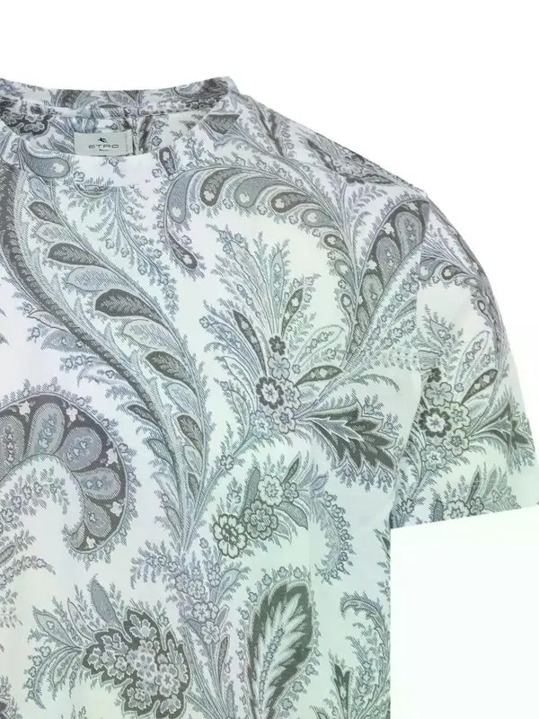 Etro Paisley-print T-shirt - Grey