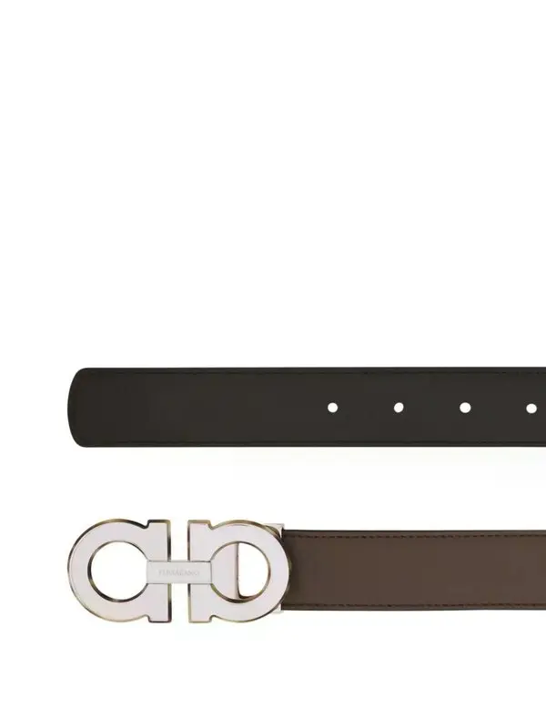 FERRAGAMO Reversible Leather Belt