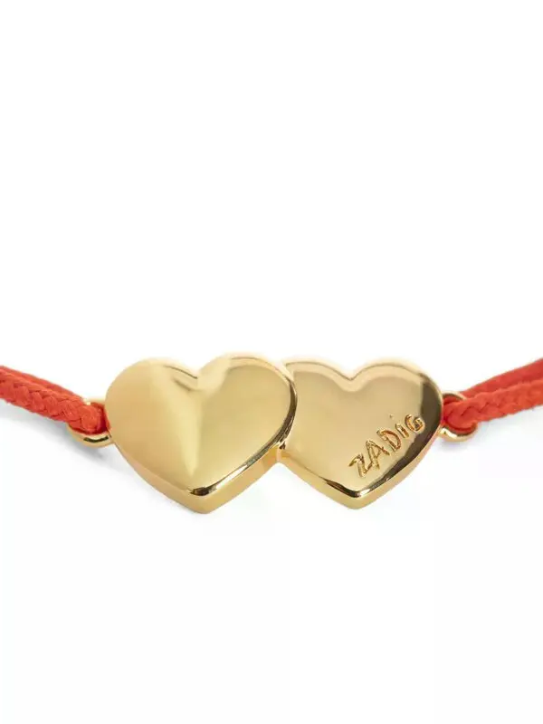 Zadig&Voltaire Link Heart Charm Bracelet - Red