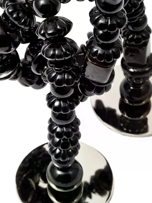 POLSPOTTEN Beads Candle Holder - Black