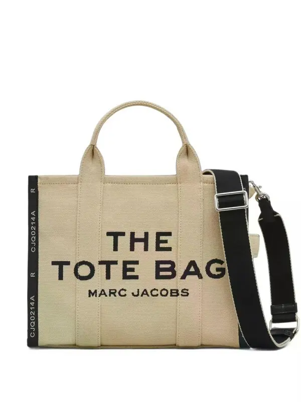 Marc Jacobs Medium Tote Bag With Logo Detail - Neutrals