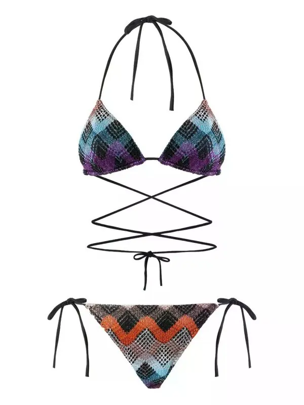 Missoni Zigzag-pattern Bikini - Black