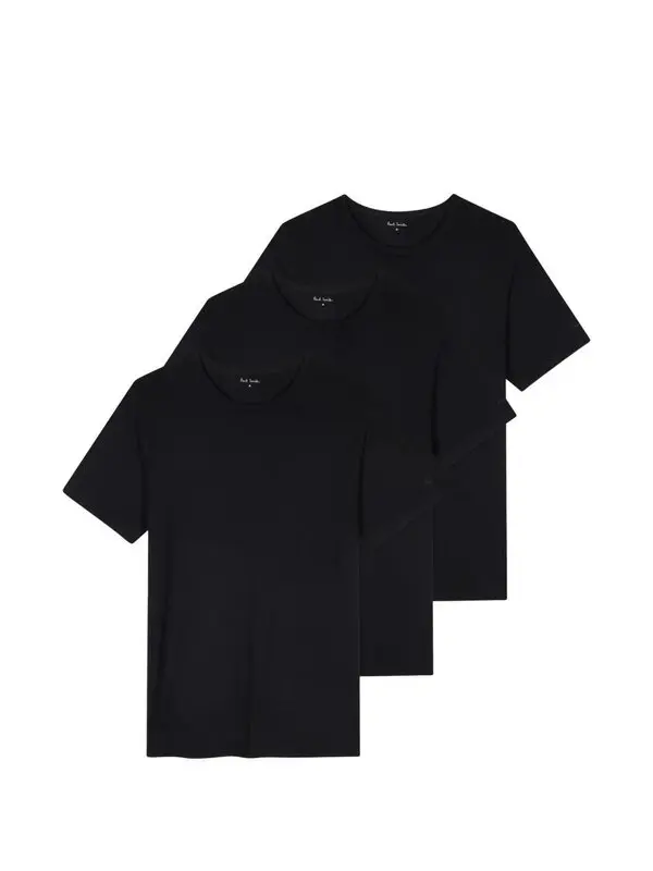 Paul Smith Modal Lounge T-shirts Pack Of Three - Black