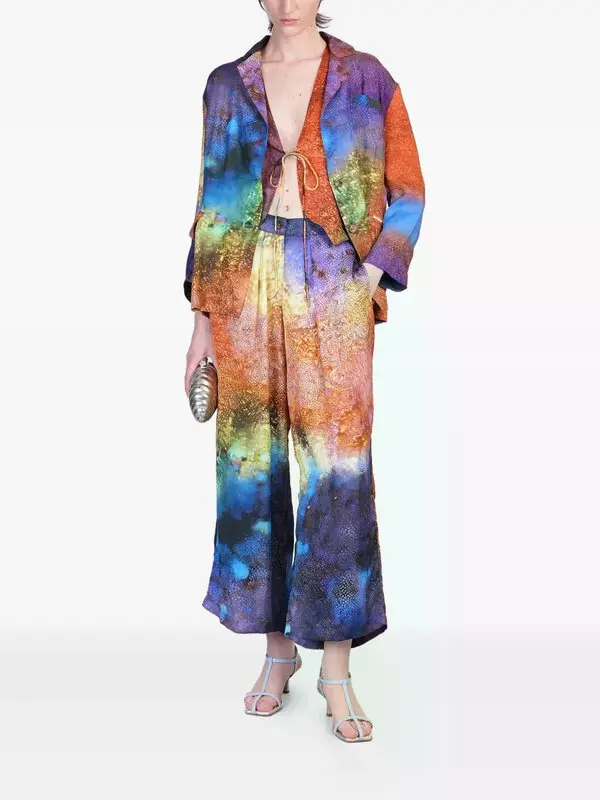 YAVI Abstract-print Blazer
