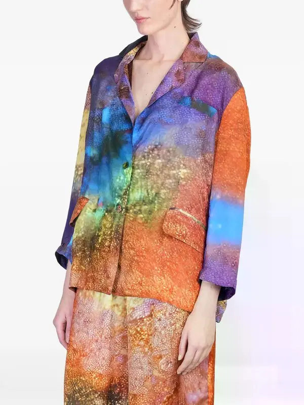 YAVI Abstract-print Blazer