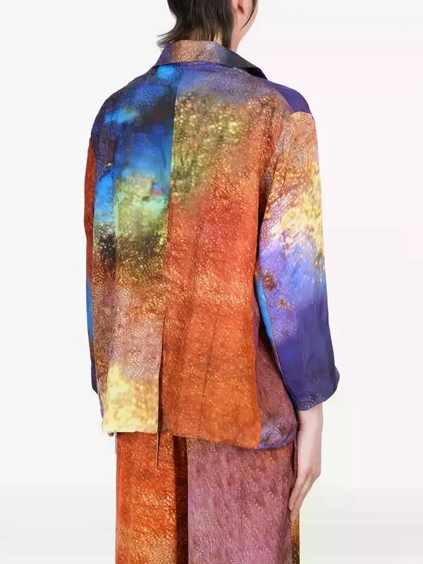 YAVI Abstract-print Blazer