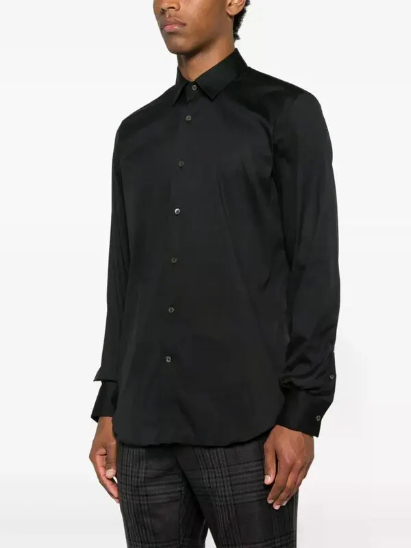 MAZZARELLI Button-down Shirt - Black